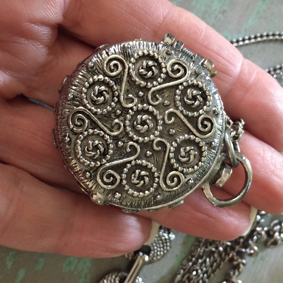 Jewelry | Vintage Multi Strand Silver Locket Necklace | Poshmark